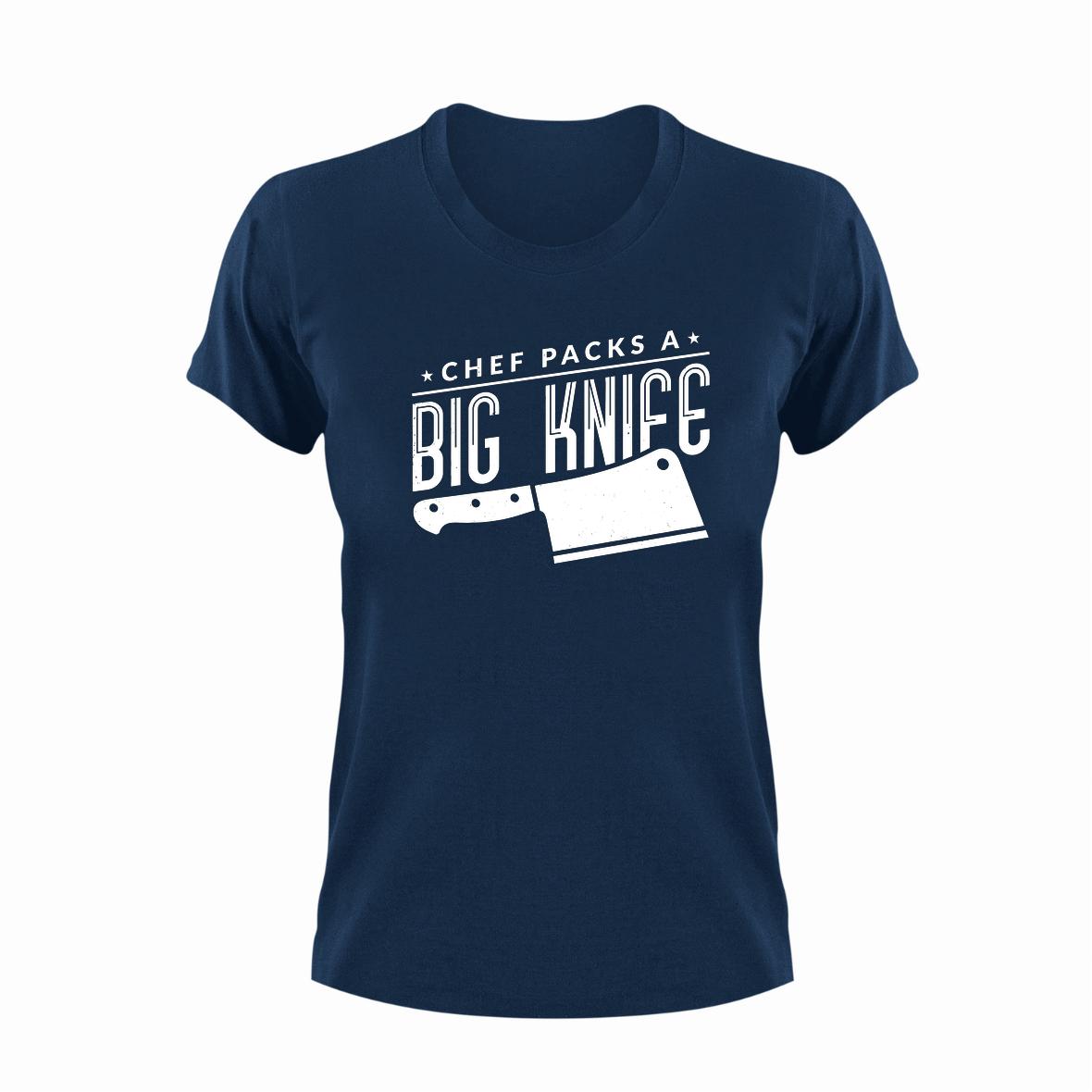 Chef Packs A Big Knife T-Shirt – www.T-Shirt.co.za