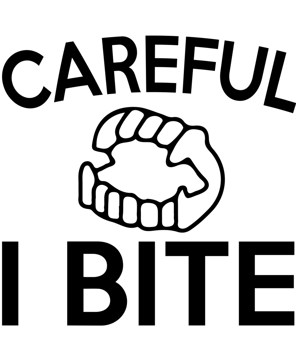 Careful I Bite T-Shirt – www.T-Shirt.co.za